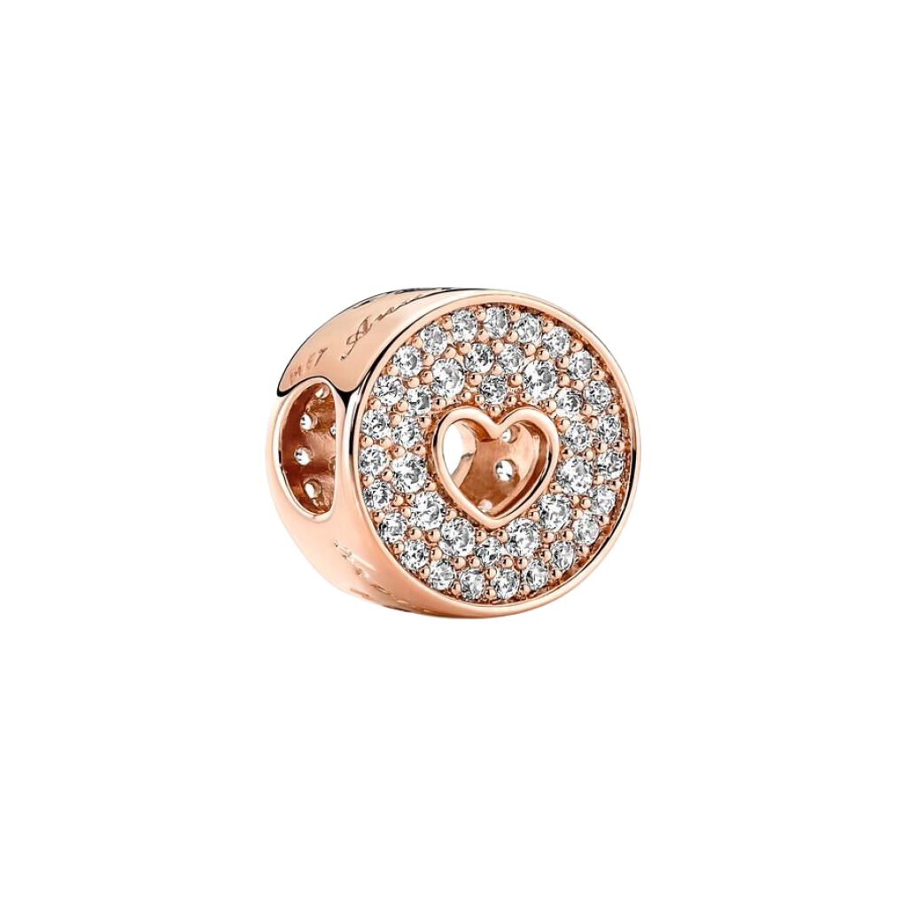 Charm Aniversario Pavé y Corazón - Charmsrio